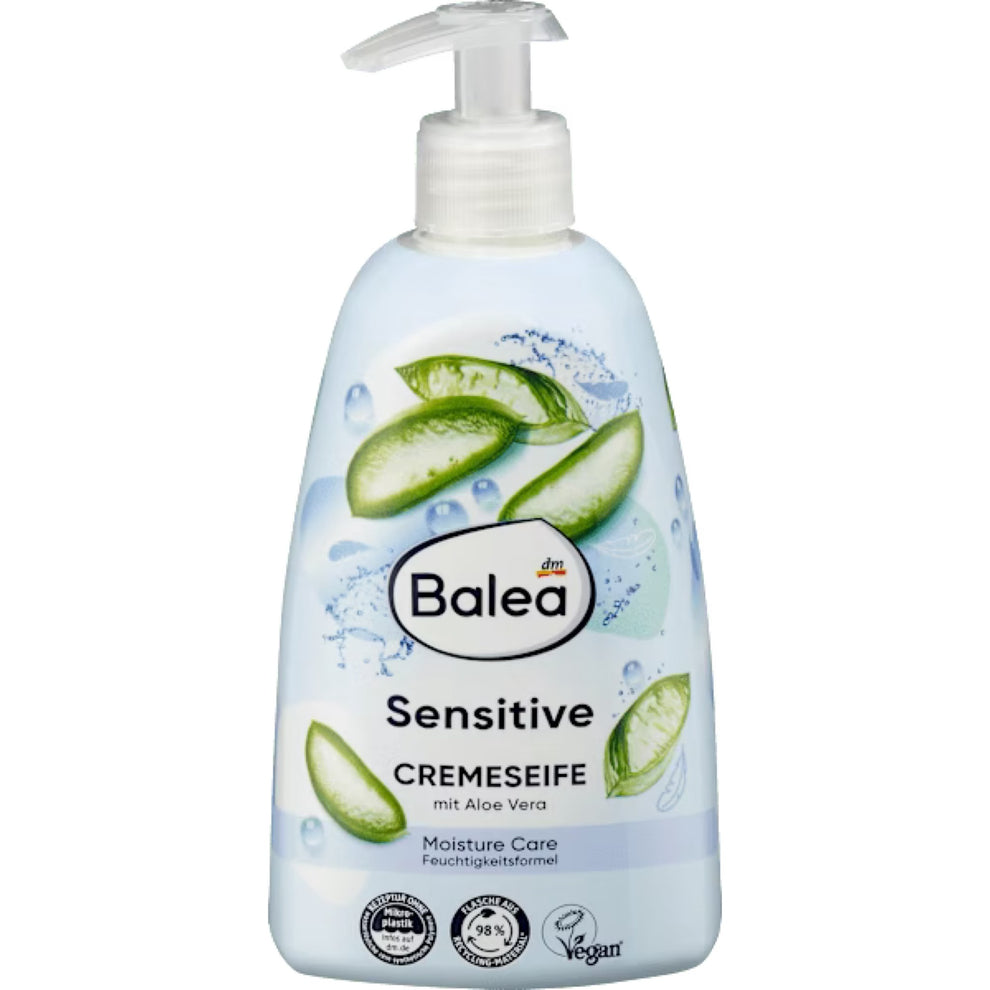 Balea Liquid Soap Sensitive Aloe Vera 500 ml – GlowNShine LB